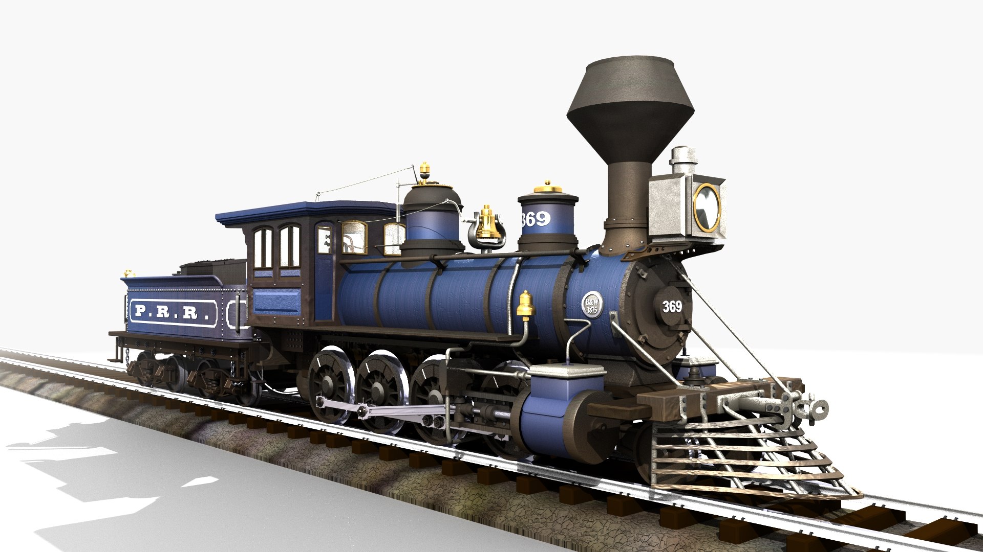 Prr 2-8-0 Locomotives Steam 3ds