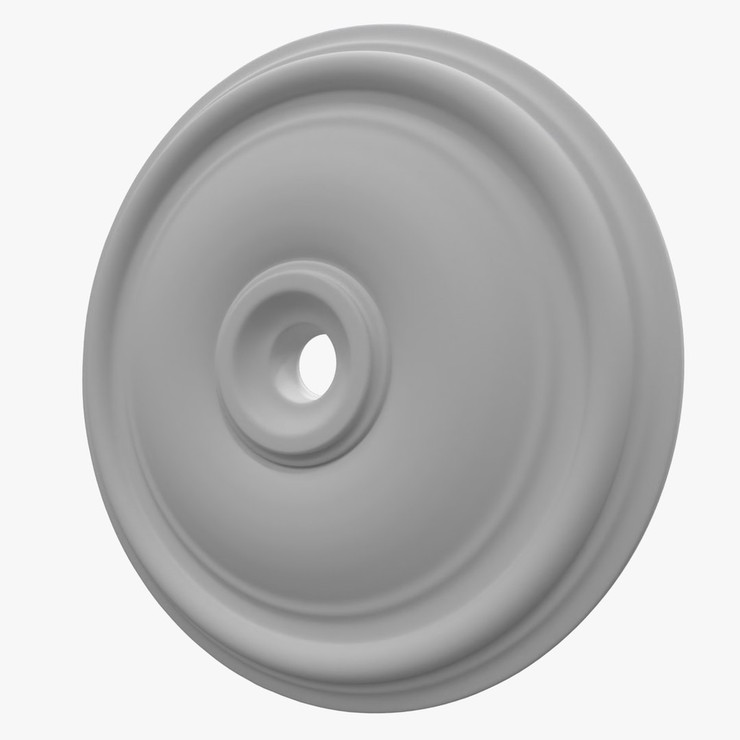 Ceiling Sockets Gypsum Plaster DR29 3D model - TurboSquid 2025097