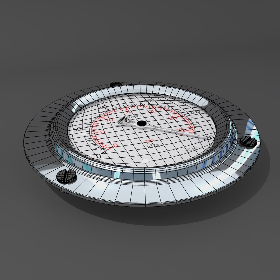 Pressure Gauge 3d Obj