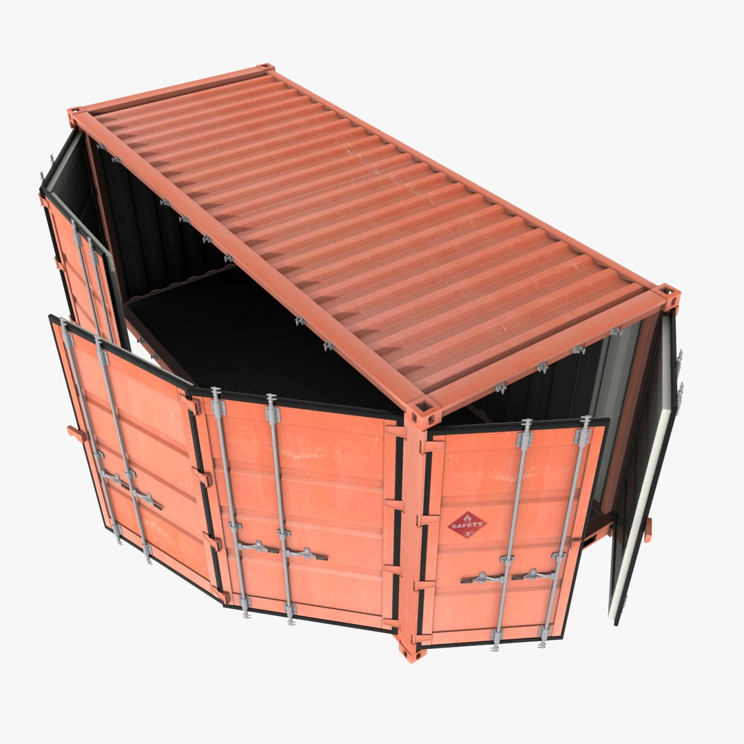 Iso Open Shipping Container 3D Model - TurboSquid 1232611