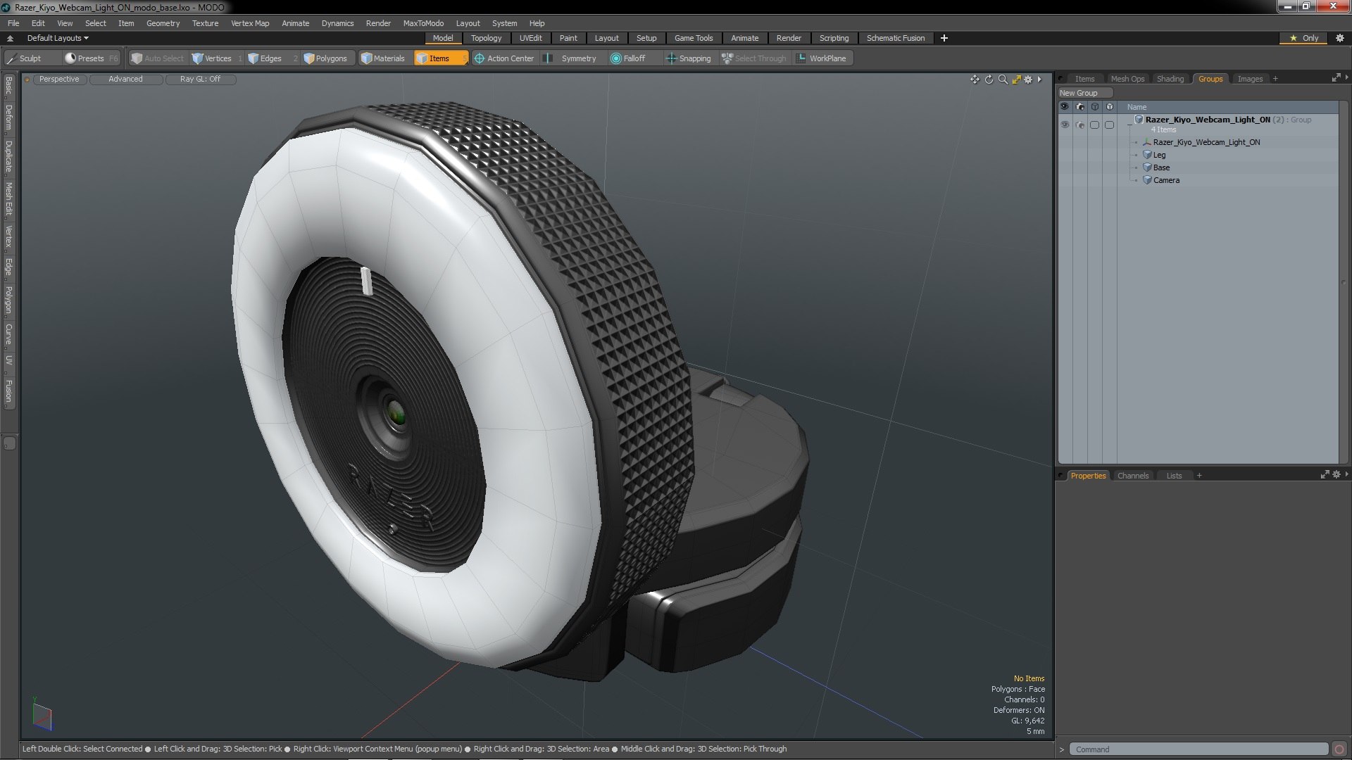 3D Razer Kiyo Webcam Light ON Model - TurboSquid 2132230