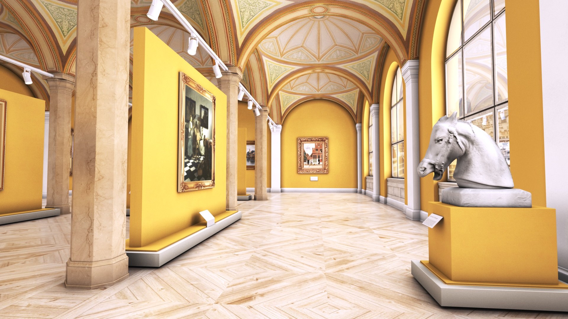 3D Art Gallery 5 - TurboSquid 1807450