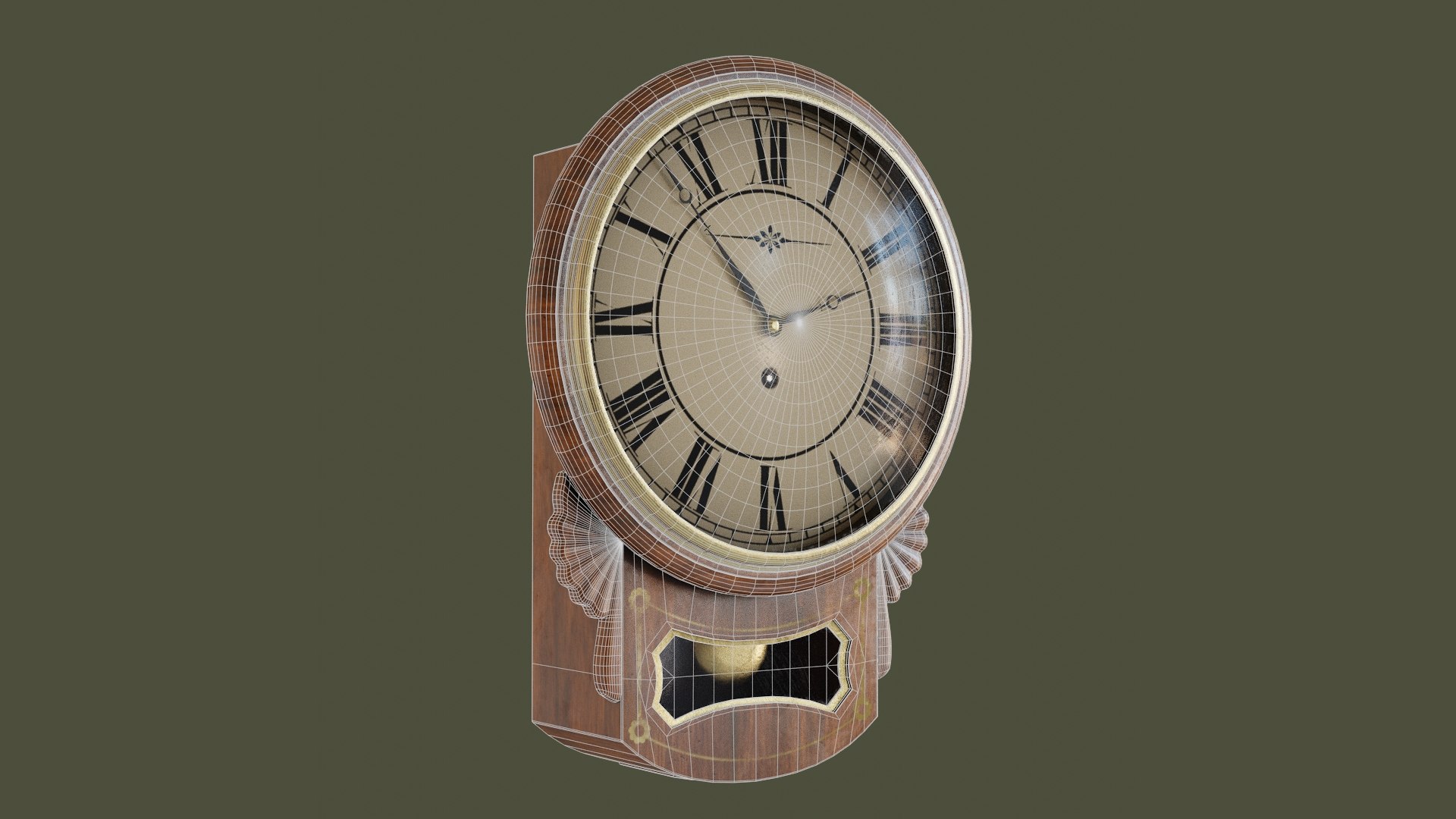 Wall Clock 3D model - TurboSquid 2140714