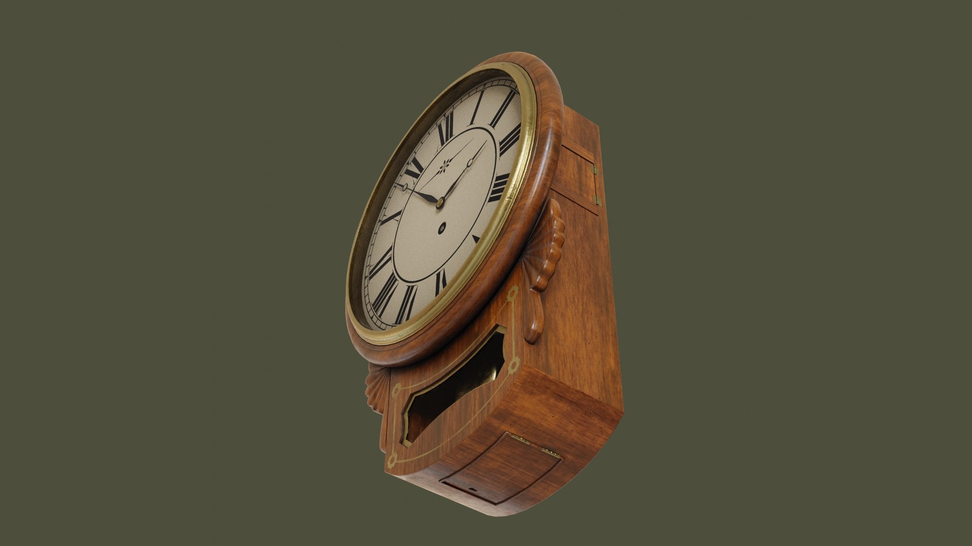 Wall Clock 3D model - TurboSquid 2140714