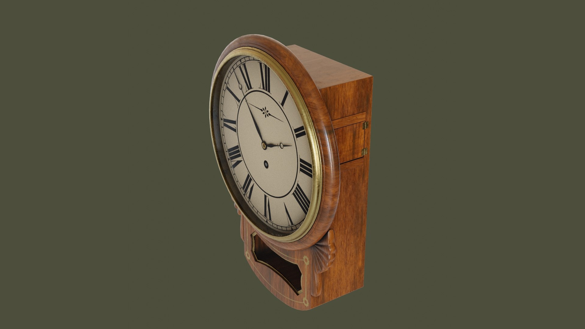 Wall Clock 3D model - TurboSquid 2140714