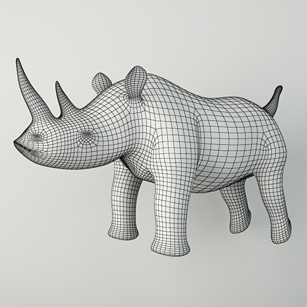 Carved Wood Rhino 3D Model - TurboSquid 1218964