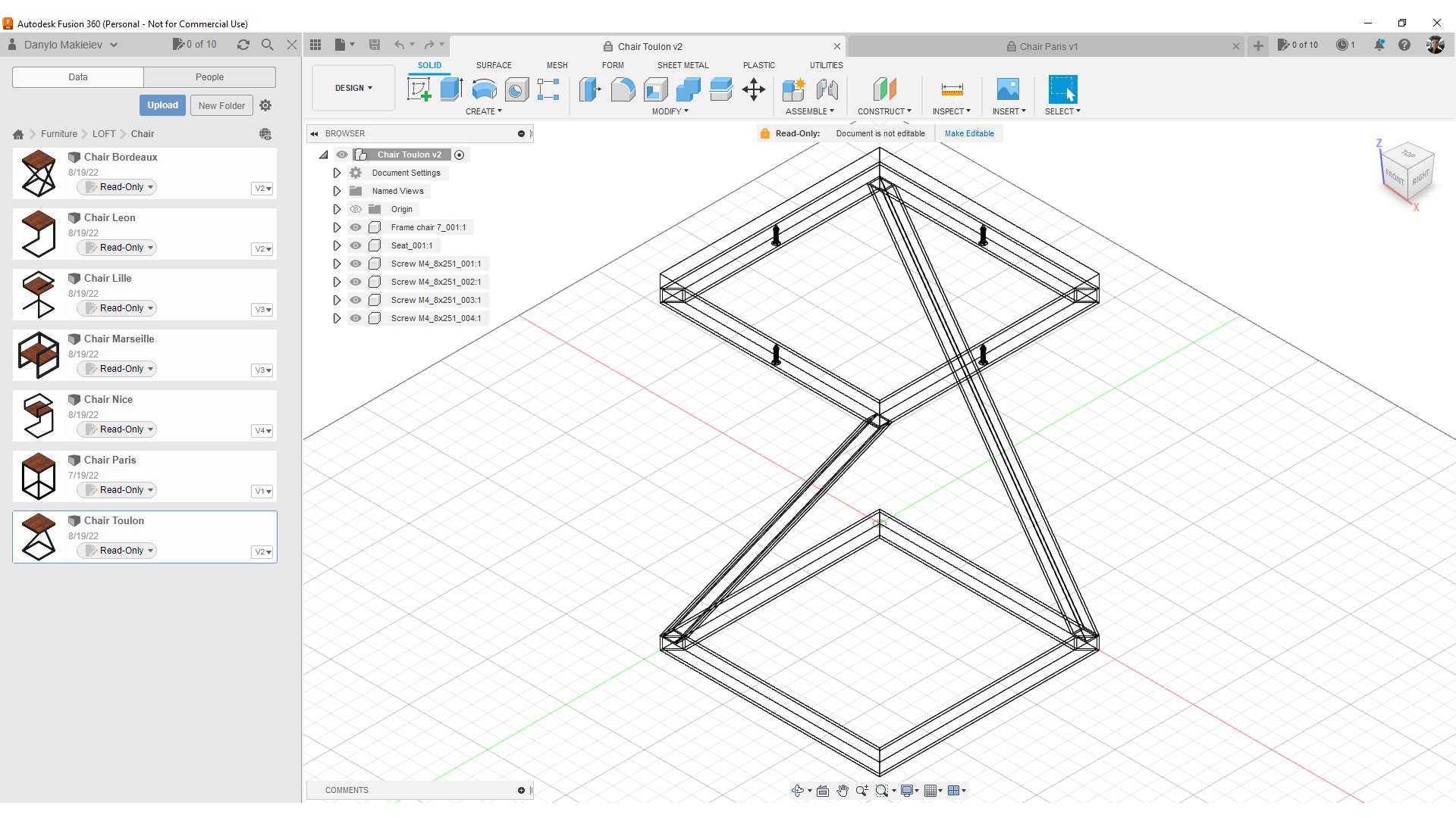 LOFT Chair 3D - TurboSquid 1964231