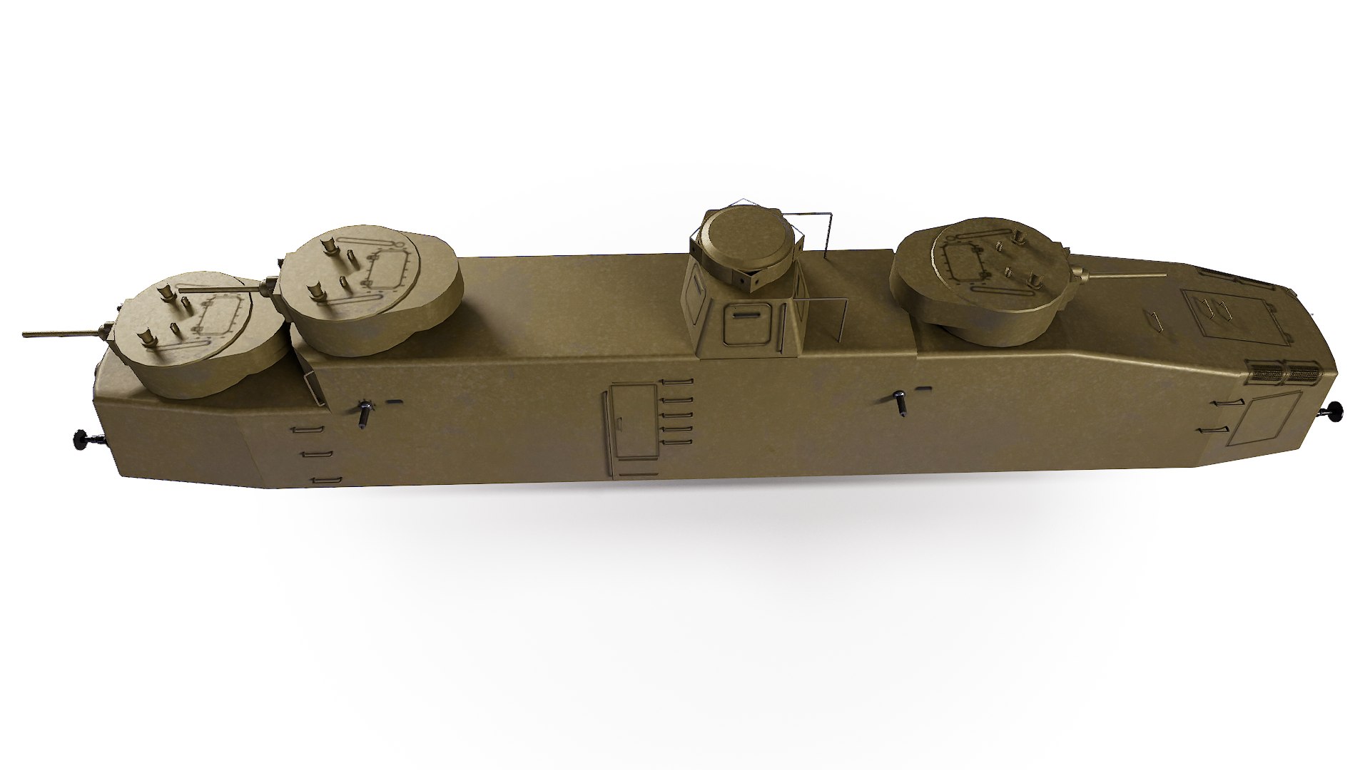 Motobronevagon MBV-2 3D Model - TurboSquid 1843731