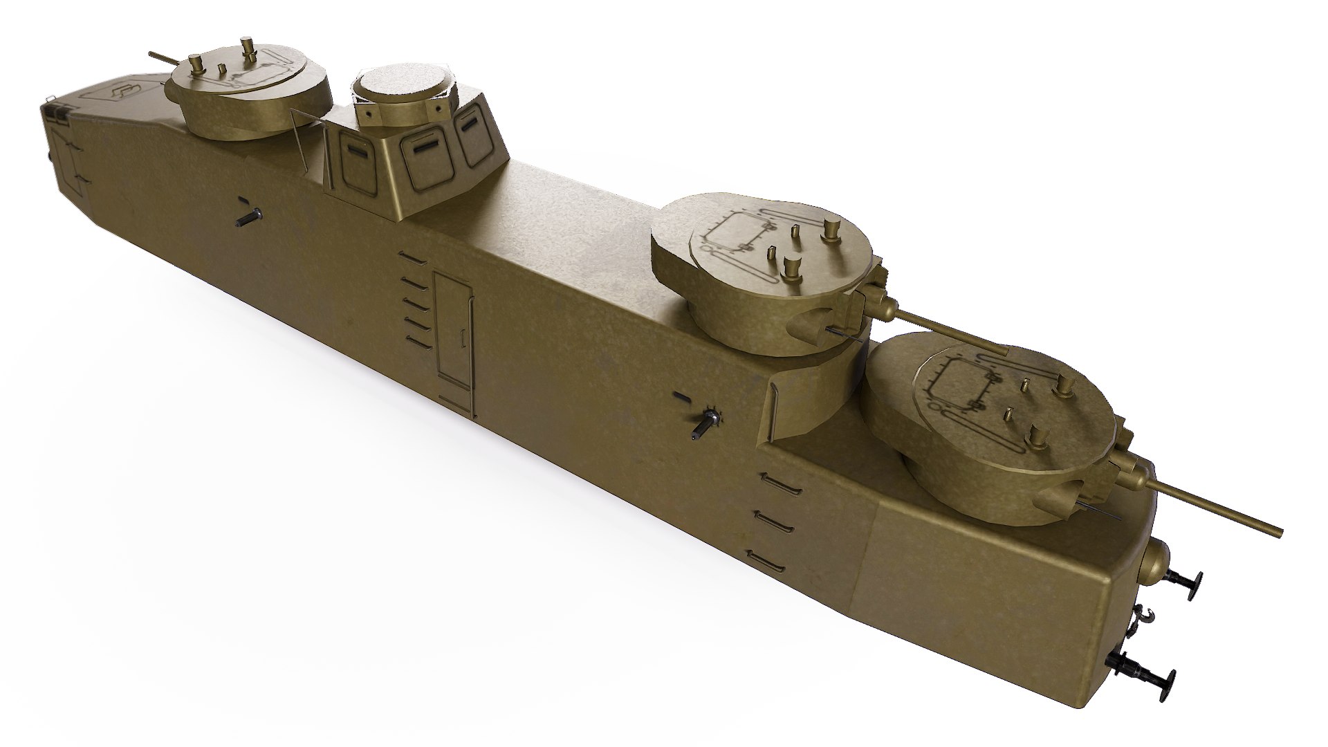 Motobronevagon MBV-2 3D Model - TurboSquid 1843731