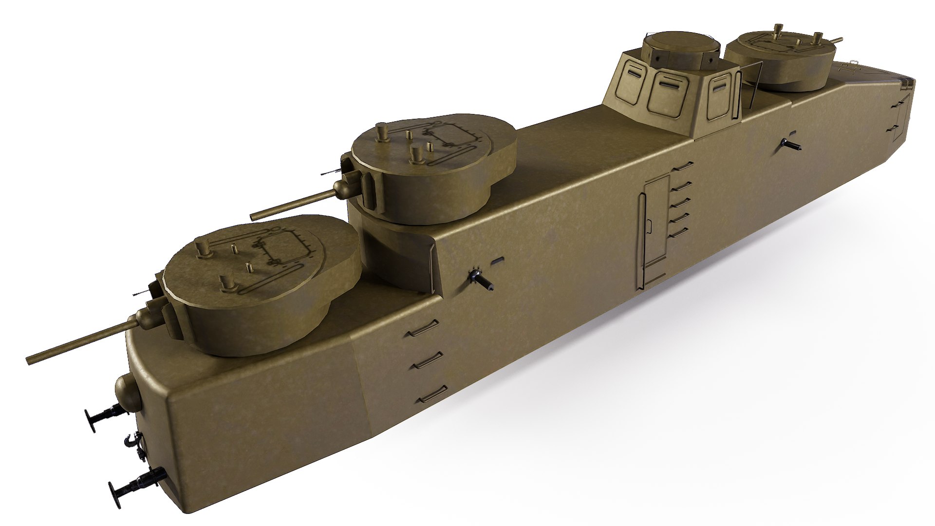 Motobronevagon MBV-2 3D Model - TurboSquid 1843731