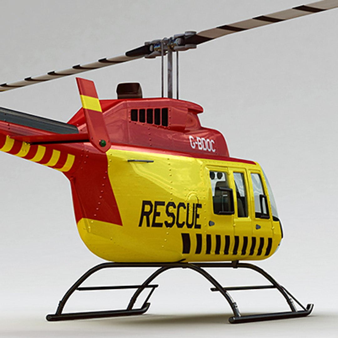 3dsmax Rescue Bell 206l Helicopter Interior