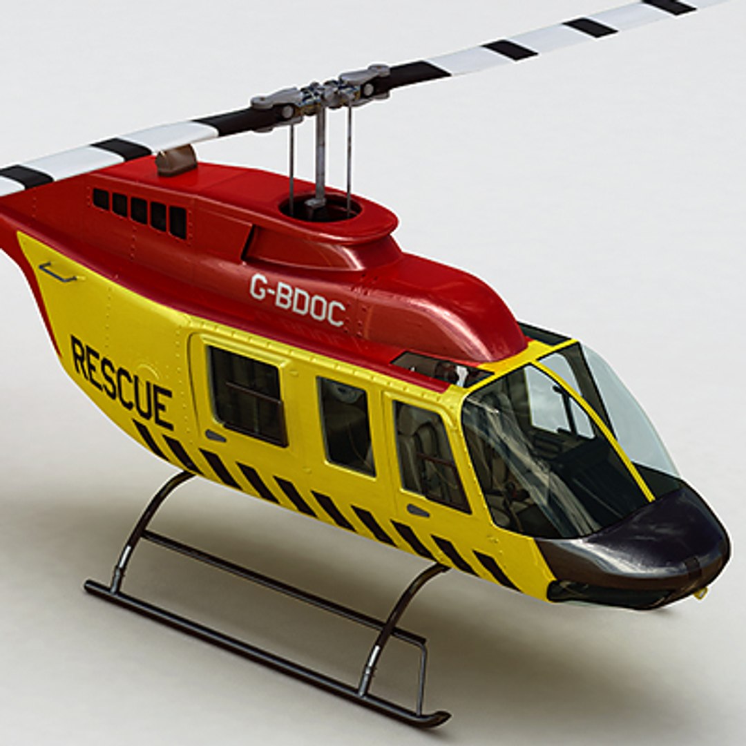 3dsmax Rescue Bell 206l Helicopter Interior