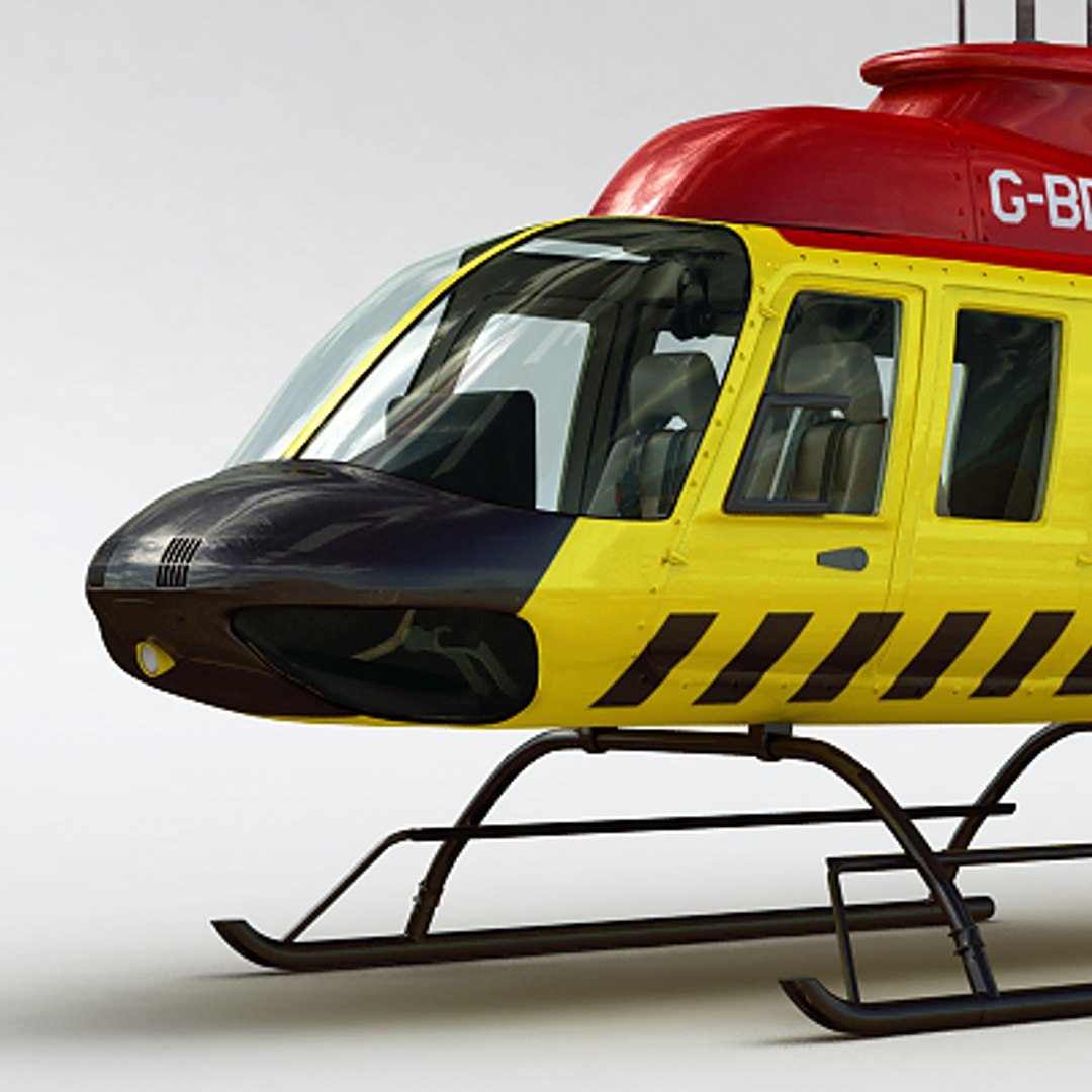 3dsmax Rescue Bell 206l Helicopter Interior