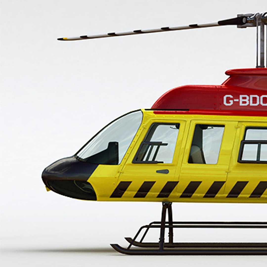 3dsmax Rescue Bell 206l Helicopter Interior
