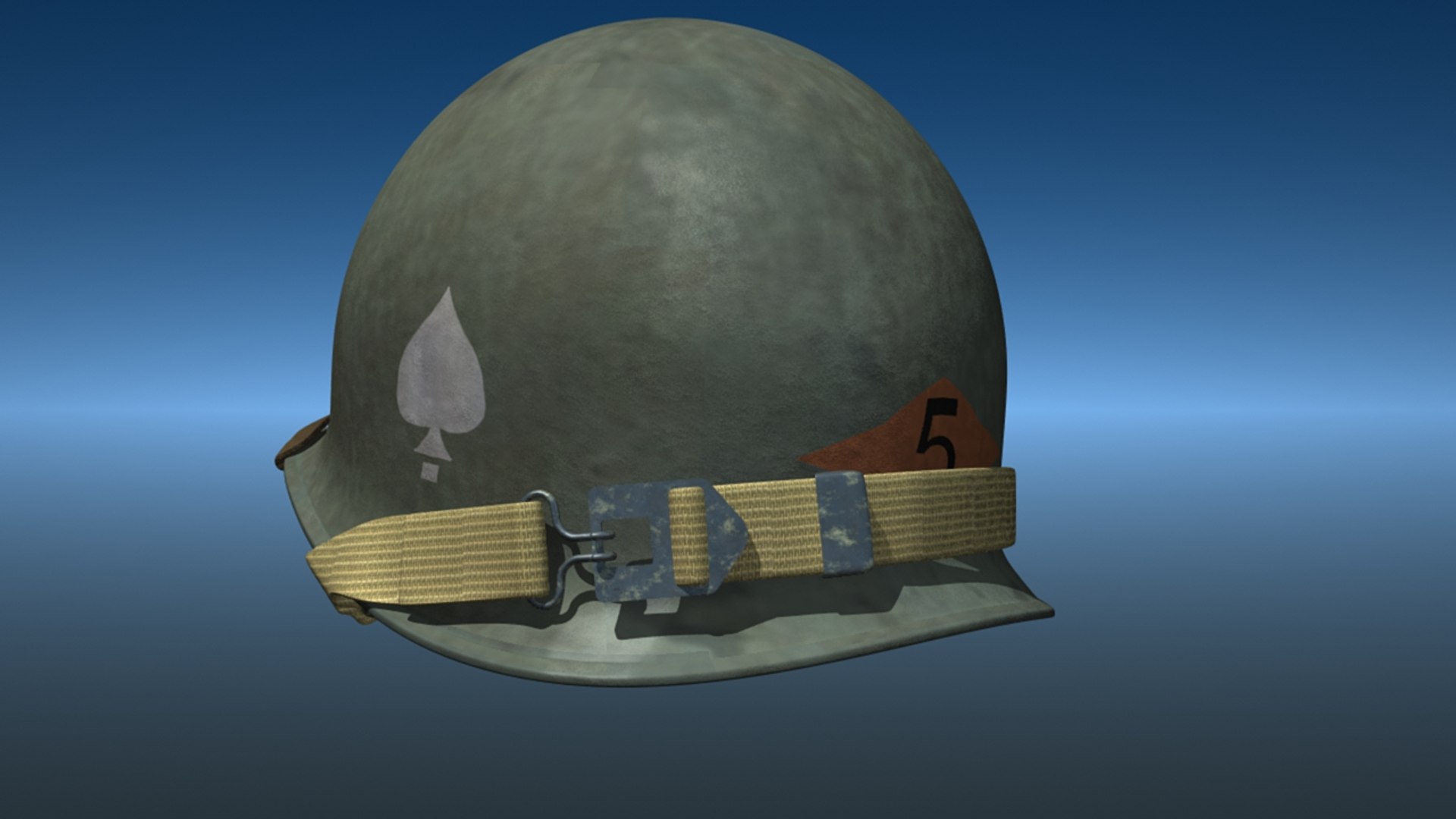 3d Model M1 Helmet