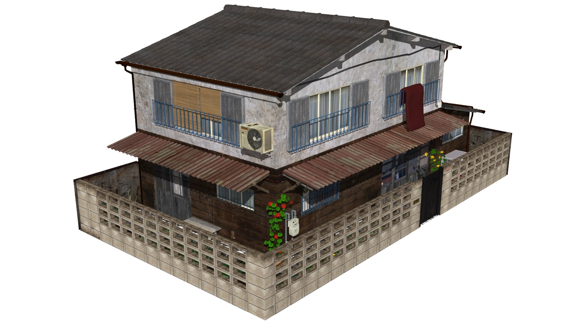 Japanese townhouse model - TurboSquid 1503585