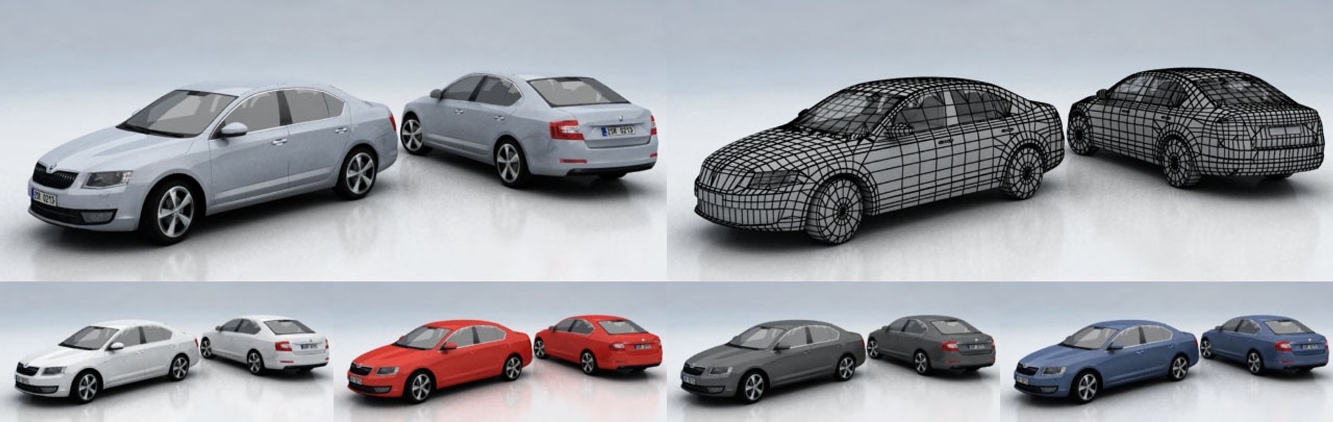 3d Model Skoda Car