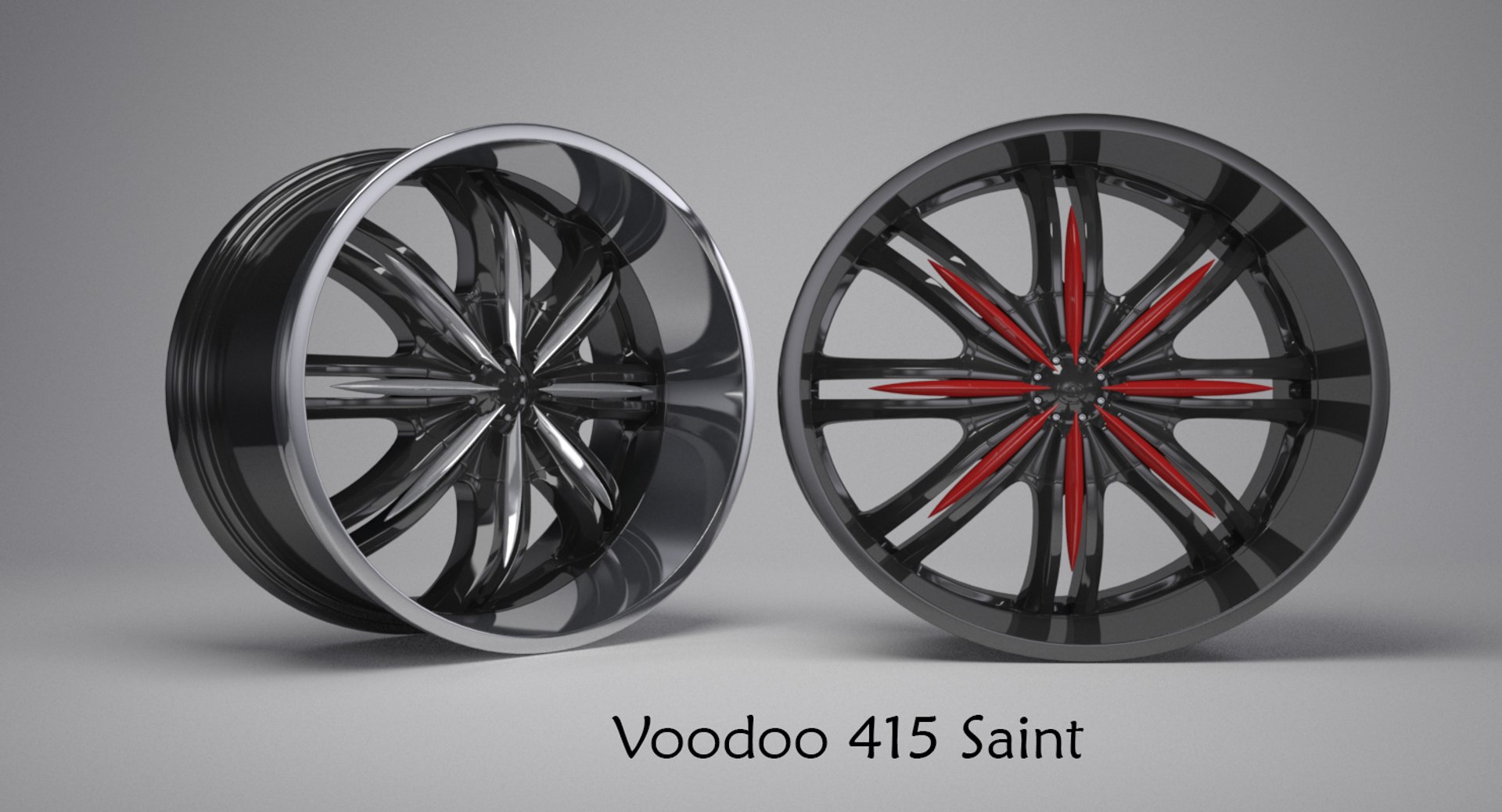 Usa Forged Voodoo Rims 3D Model - TurboSquid 1266704