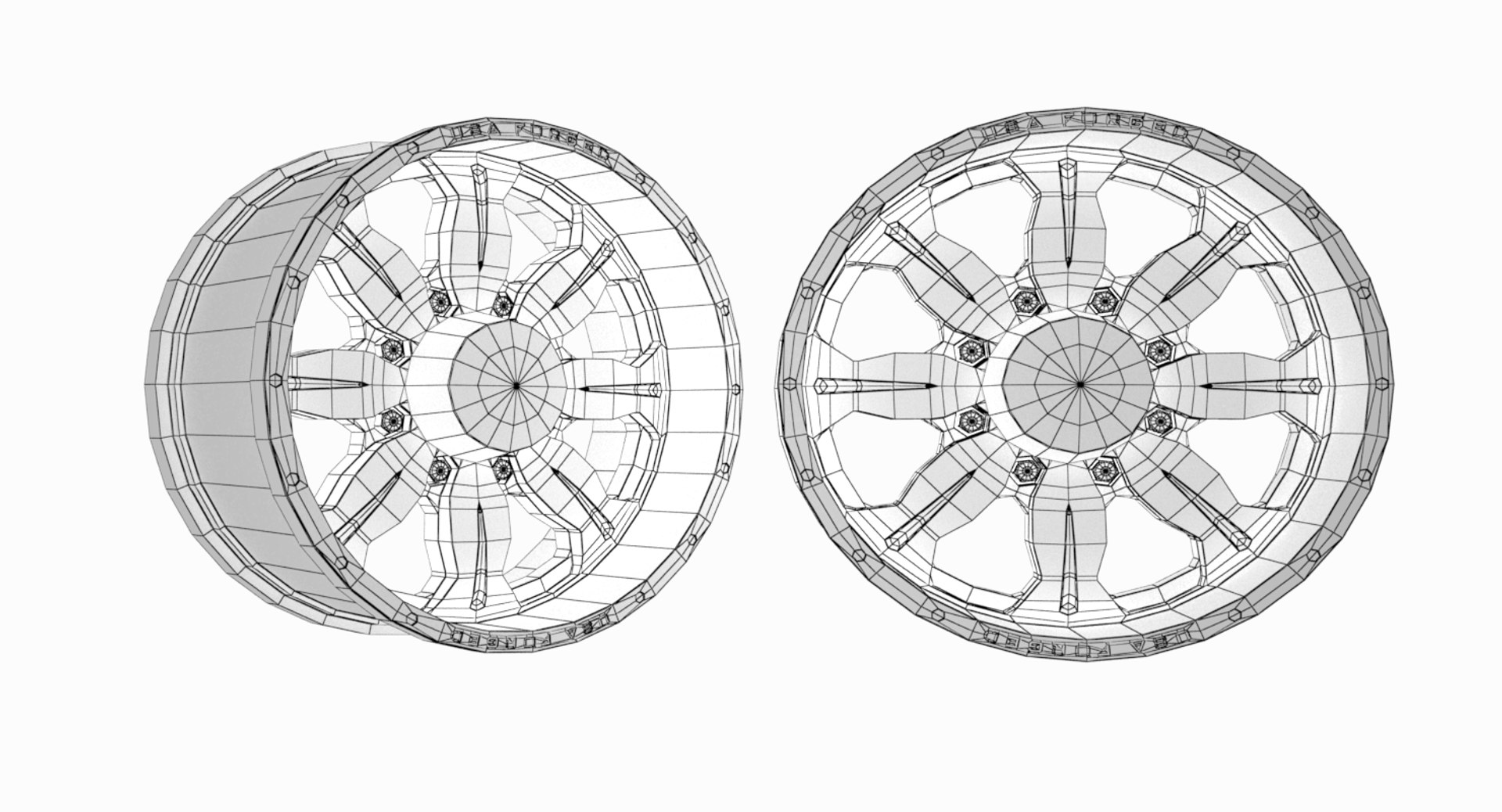 Usa Forged Voodoo Rims 3D Model - TurboSquid 1266704