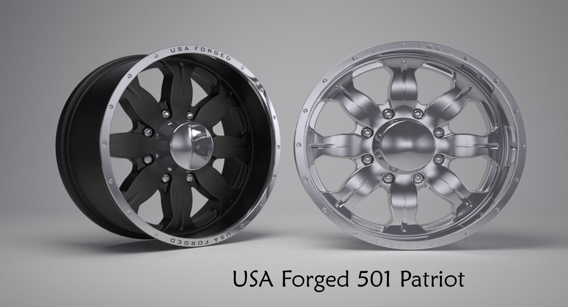 Usa Forged Voodoo Rims 3D Model - TurboSquid 1266704