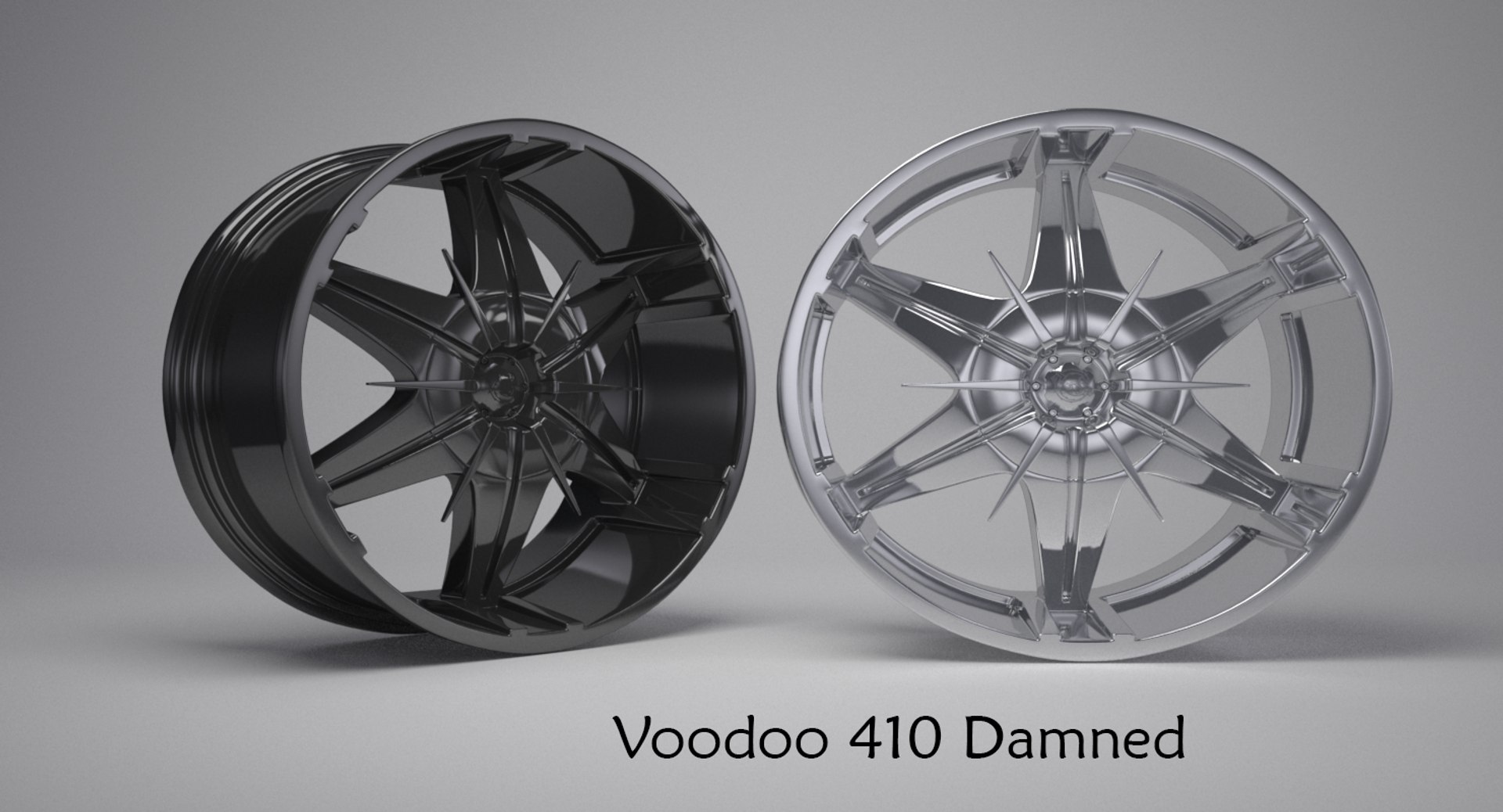 Usa Forged Voodoo Rims 3D Model - TurboSquid 1266704