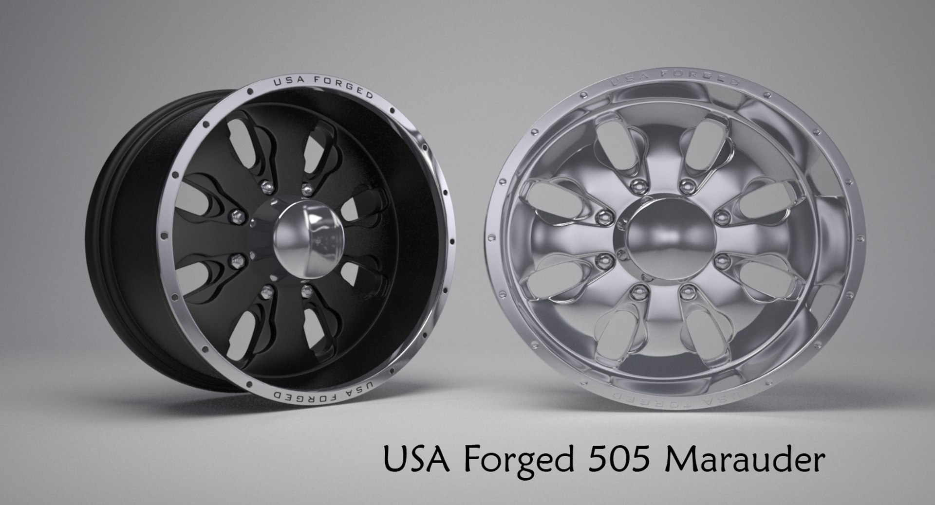 Usa Forged Voodoo Rims 3D Model - TurboSquid 1266704