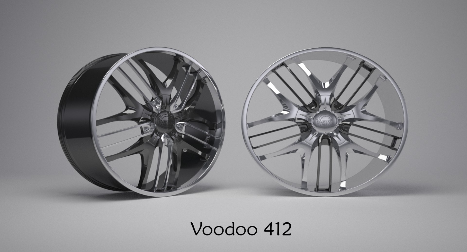 Usa Forged Voodoo Rims 3D Model - TurboSquid 1266704