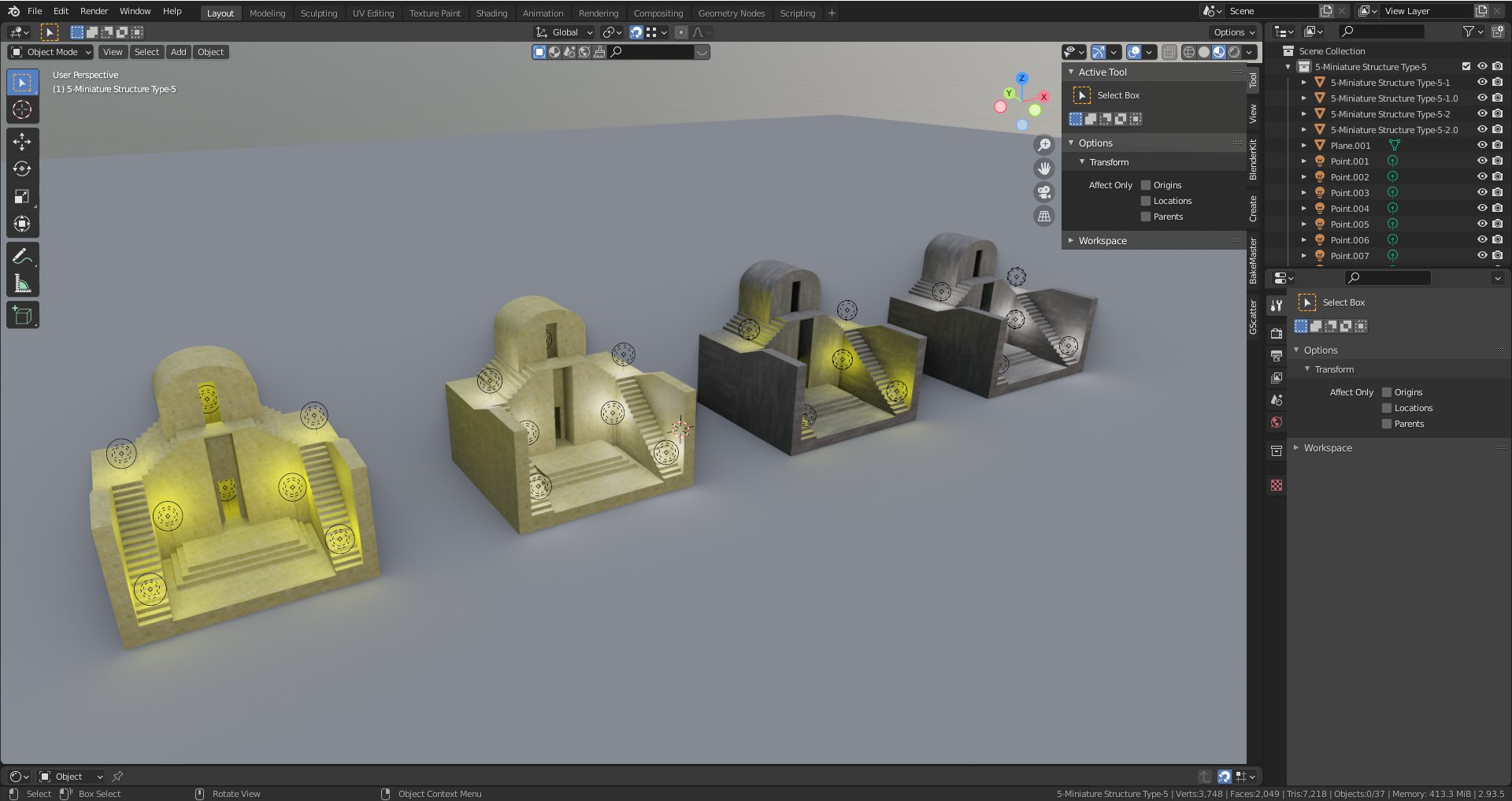 Miniature 3D Printing Structure Type-5 3D model - TurboSquid 2084727