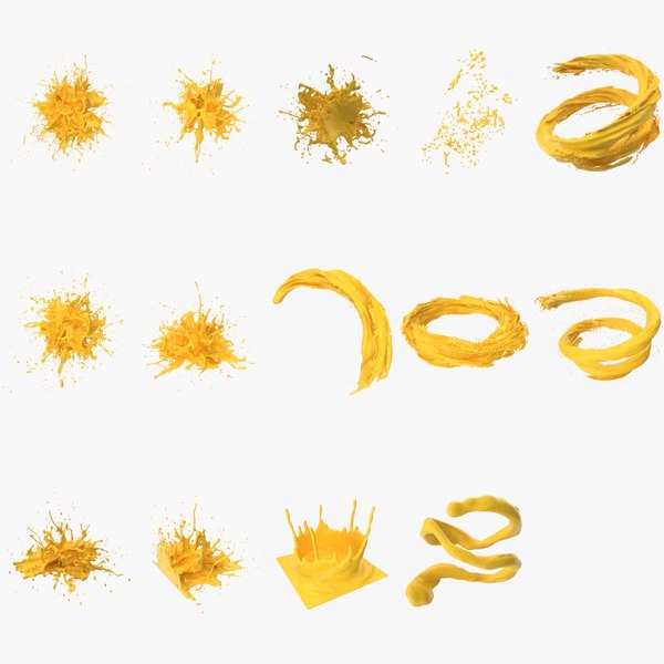 3D Splatter Models | TurboSquid