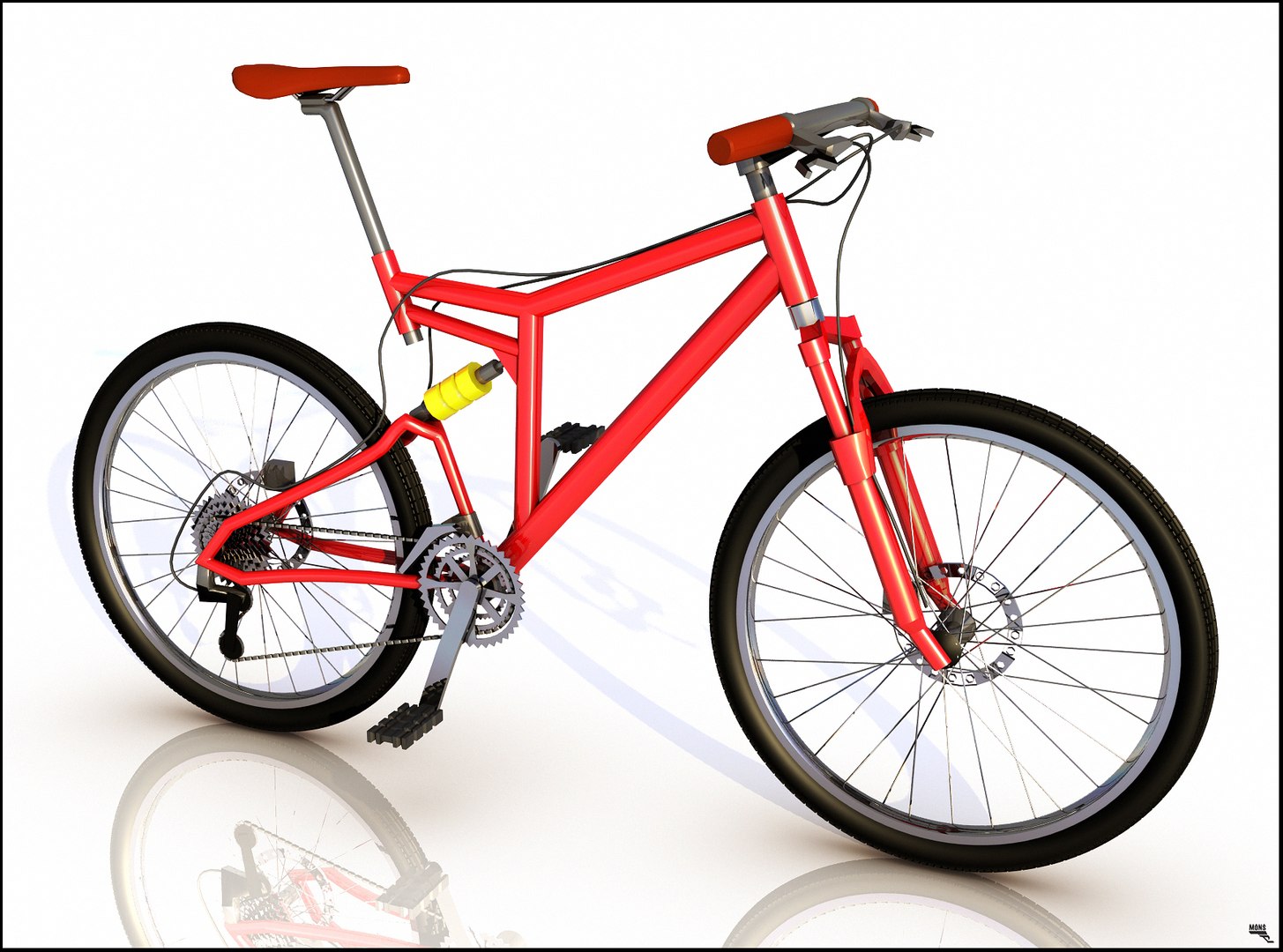 Cartoon Toon Bike 3d Max