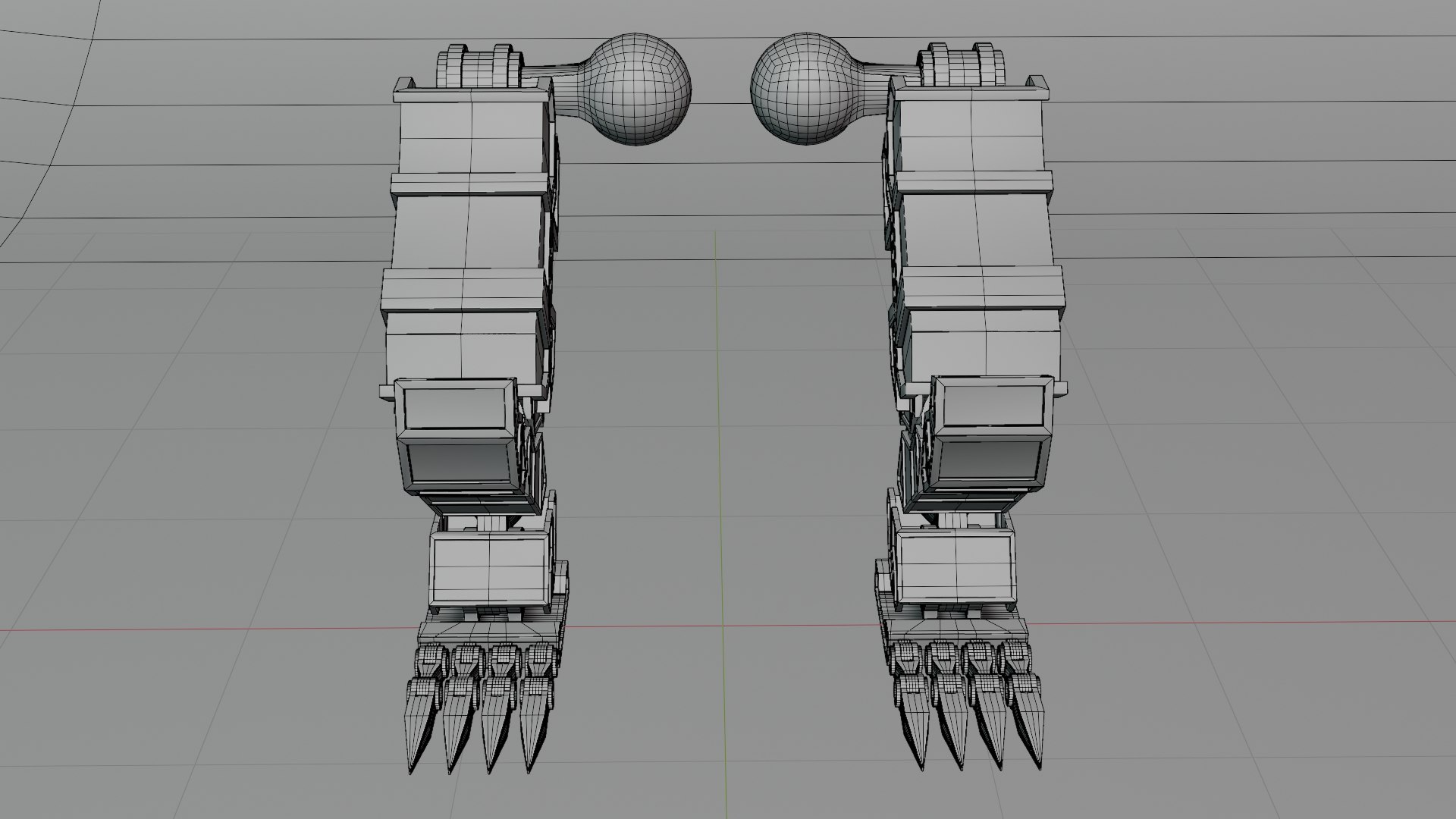 3D Mecha Limbs Rigged Robot Legs Game Ready Model - TurboSquid 2438784