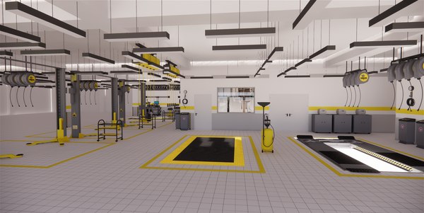 Car Repair Service-A2 3D - TurboSquid 2008322