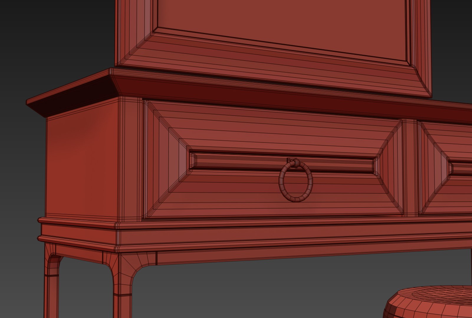3D Console Dressing Table Evmoda Model - TurboSquid 1664917