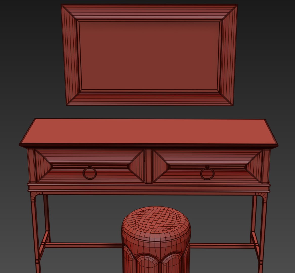 3D Console Dressing Table Evmoda Model - TurboSquid 1664917