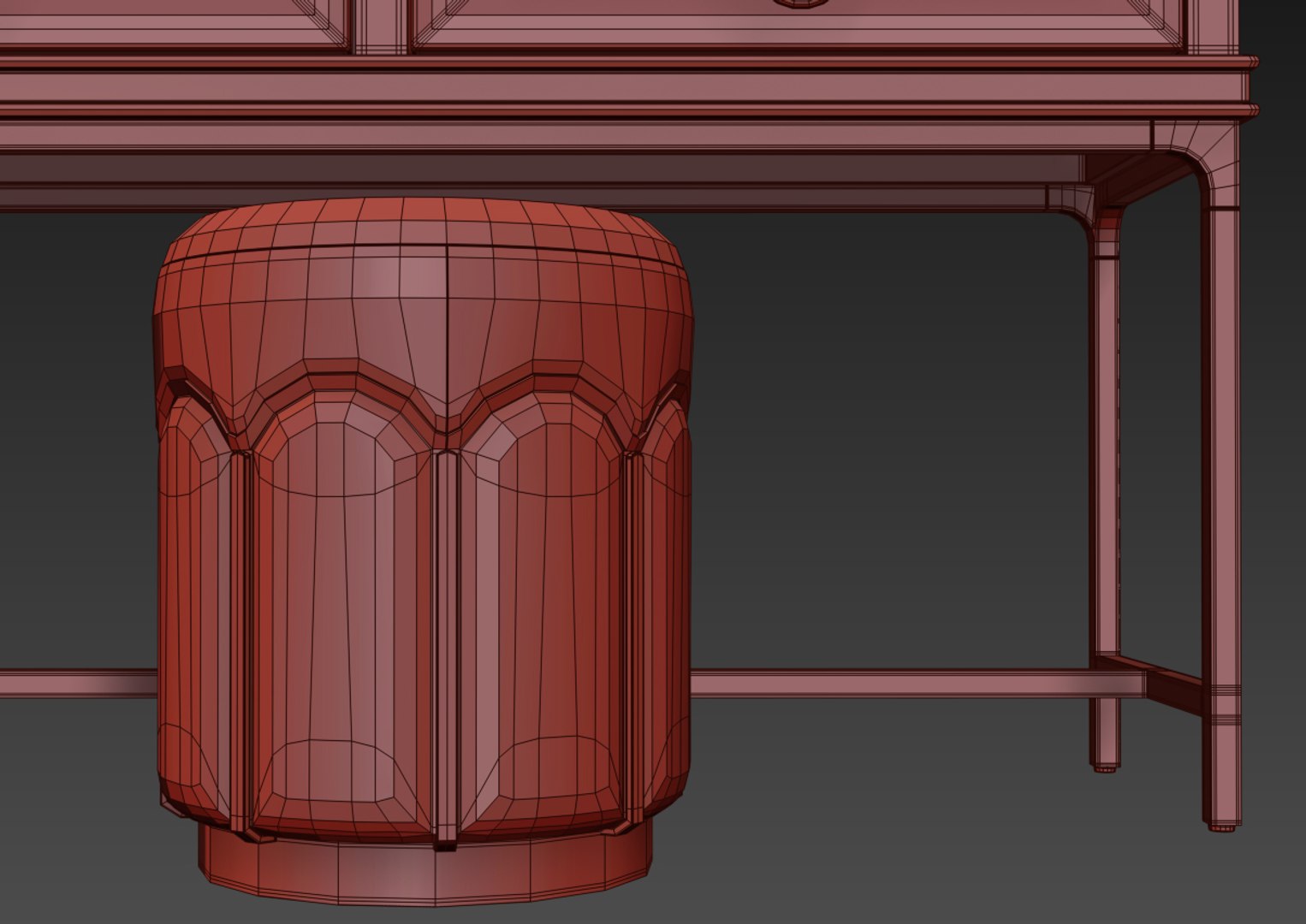 3D Console Dressing Table Evmoda Model - TurboSquid 1664917