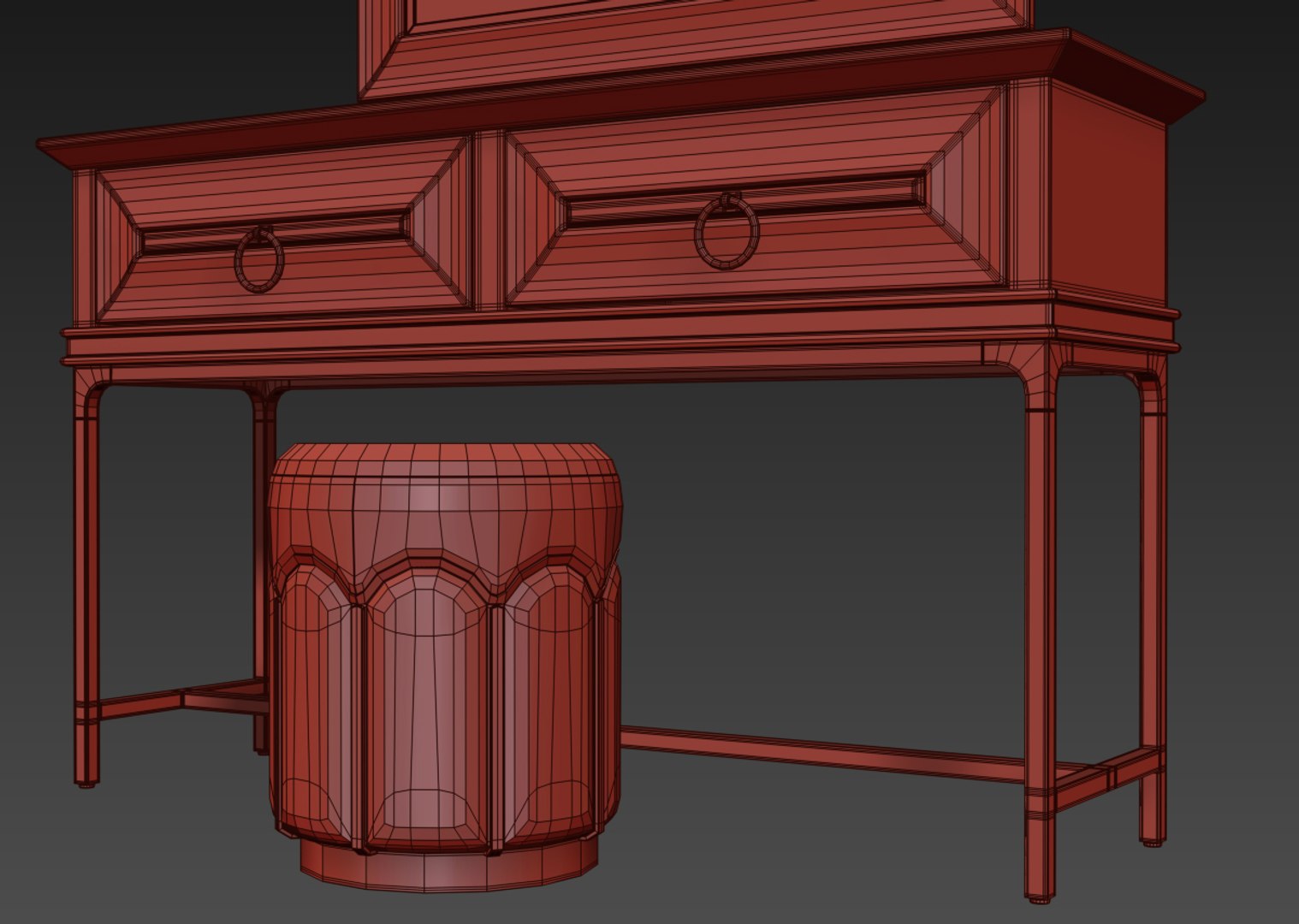 3D Console Dressing Table Evmoda Model - TurboSquid 1664917