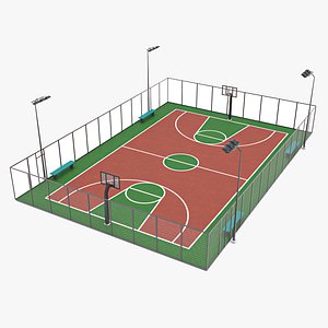 Download 3D Basketball Court Blender Models - TurboSquid