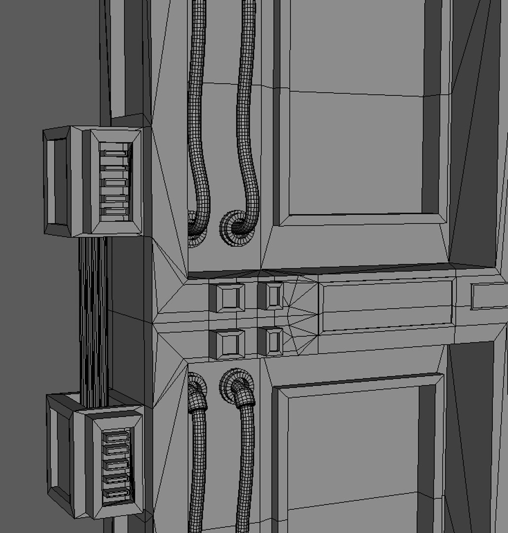 3d Sci-fi Wall Machine