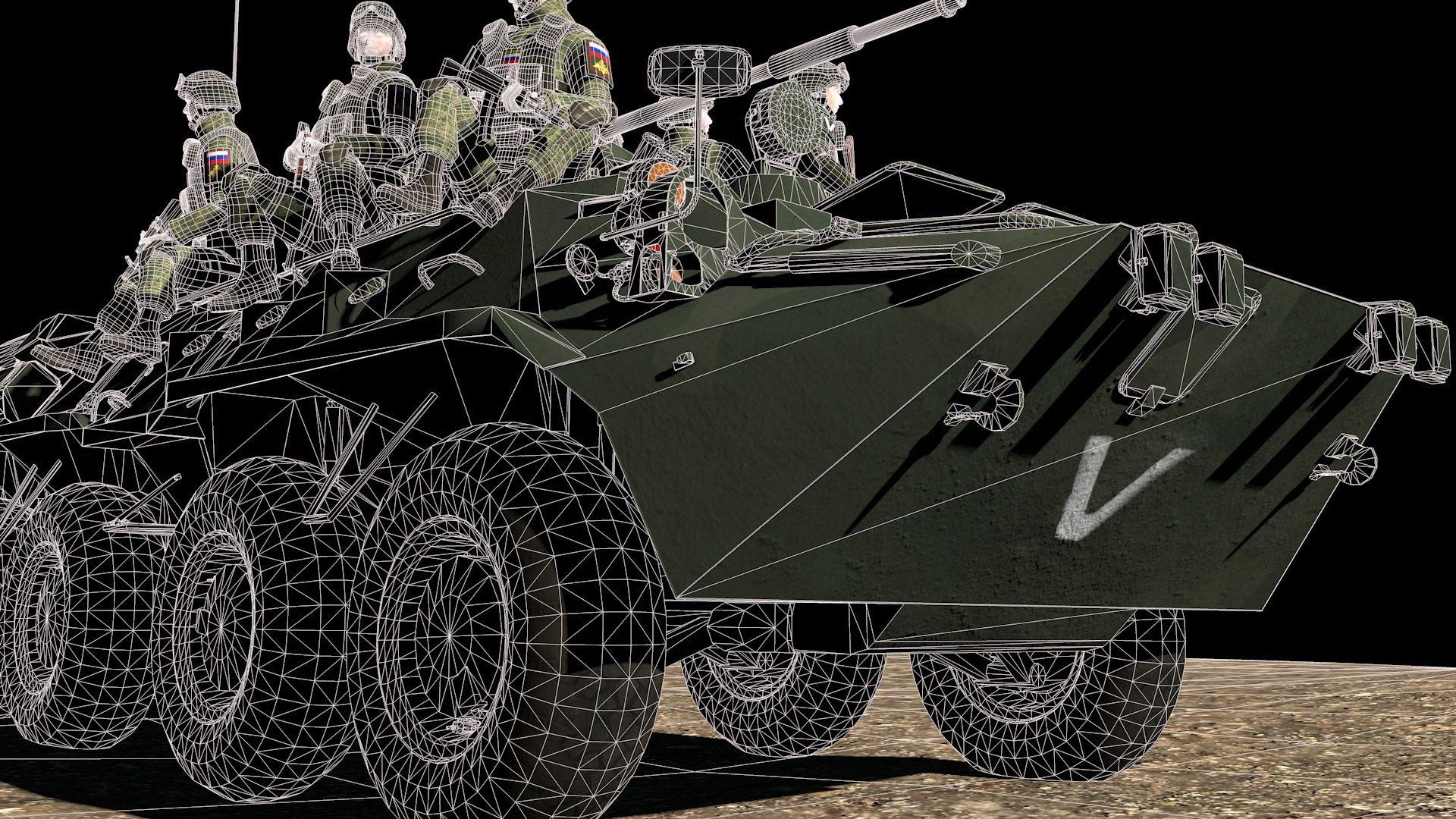 Russian BTR-80 3D Model - TurboSquid 2414196