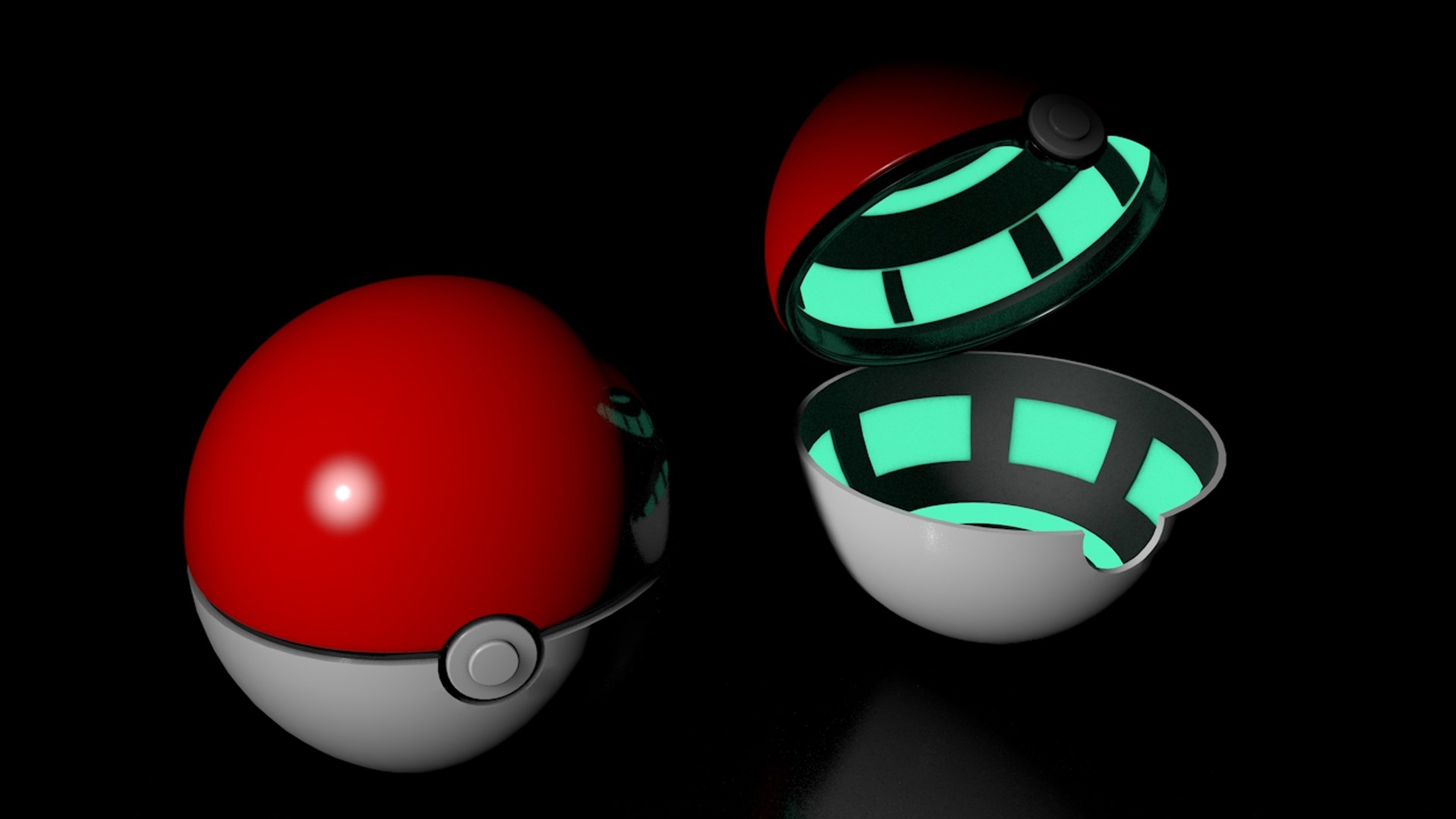 c4d pokeball ball