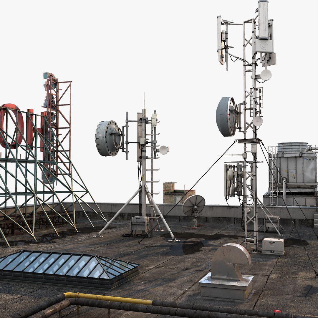 3D Model Scene Rooftop - TurboSquid 1537457