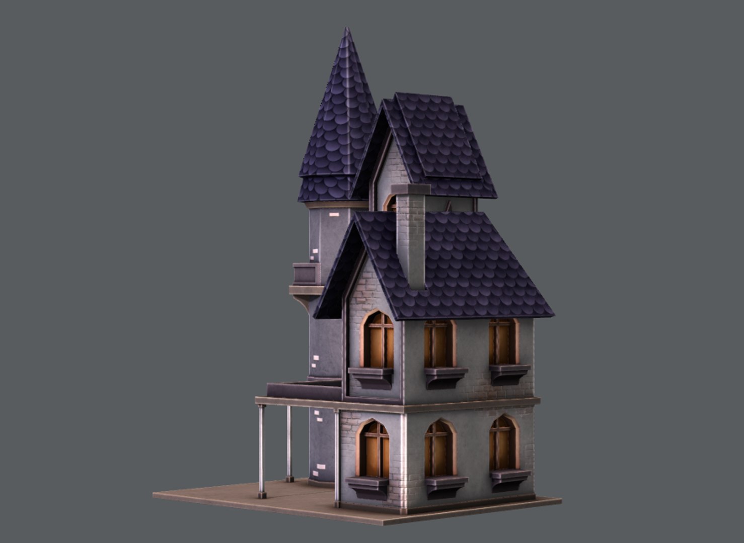 3D model resell house cartoon v09 - TurboSquid 1340824