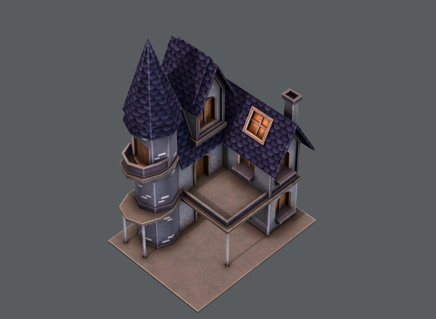 3D model resell house cartoon v09 - TurboSquid 1340824