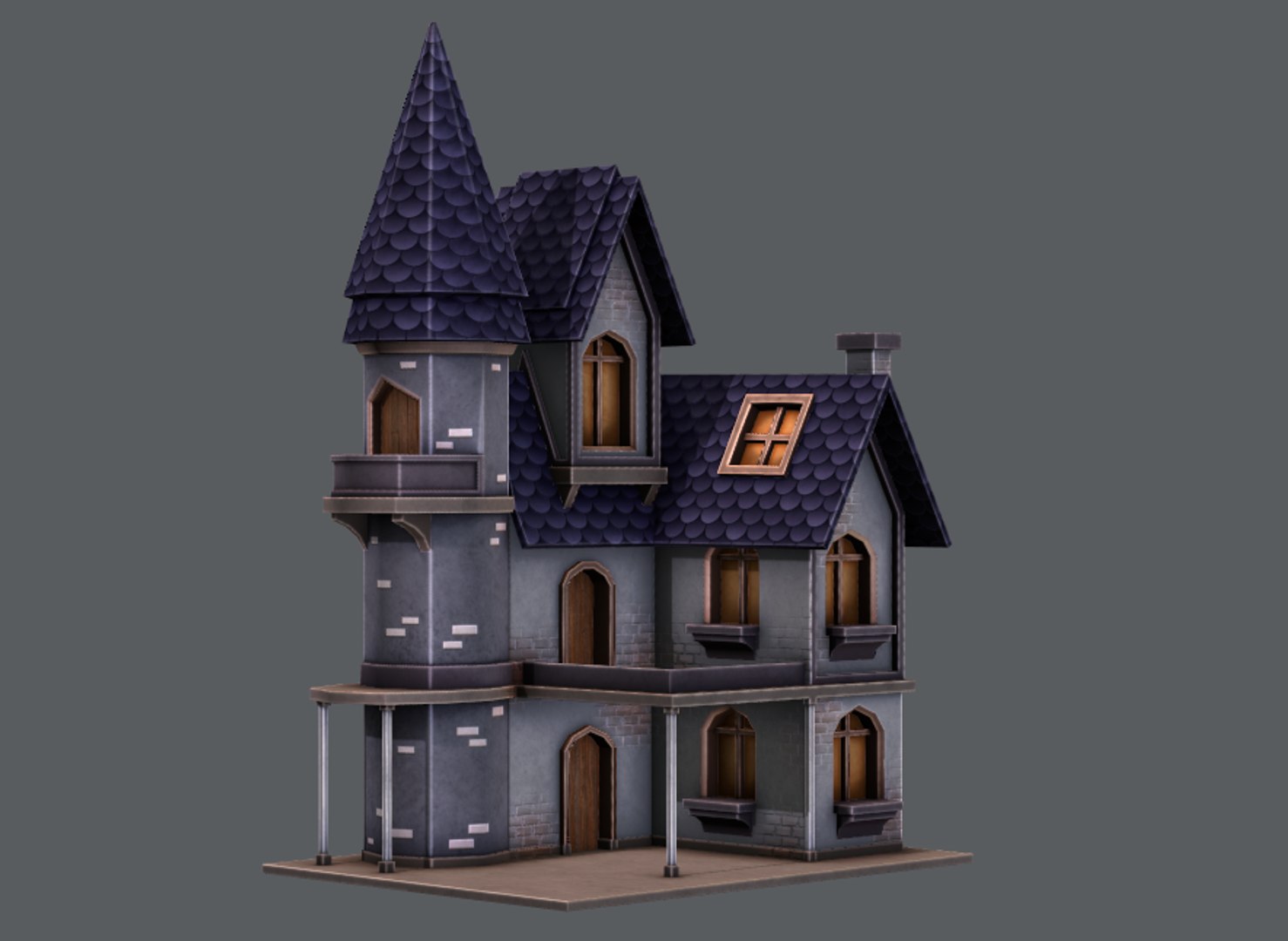 3D model resell house cartoon v09 - TurboSquid 1340824