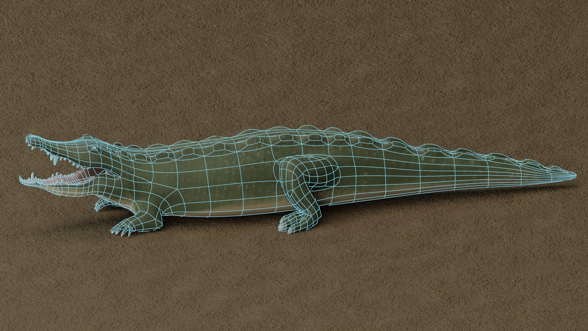 3D Model Crocodile - TurboSquid 2065690