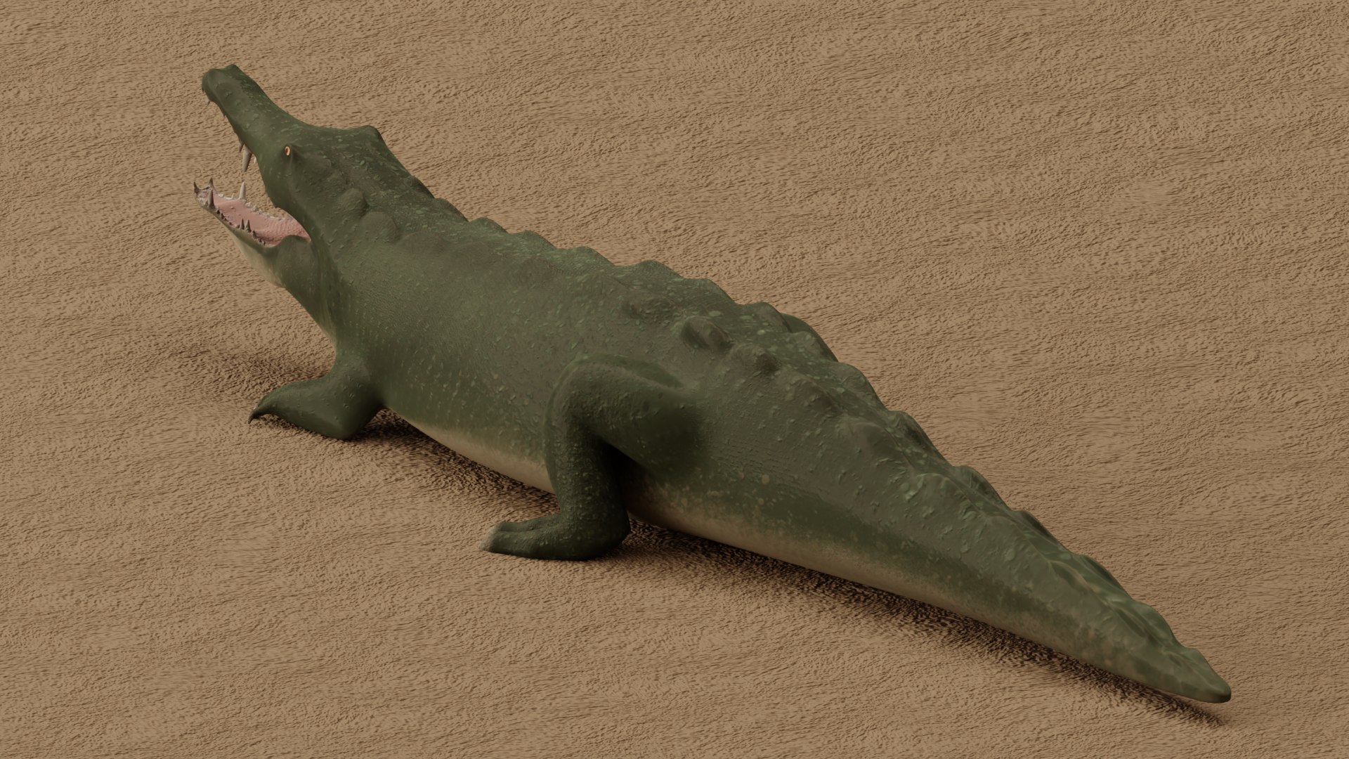 3D Model Crocodile - TurboSquid 2065690