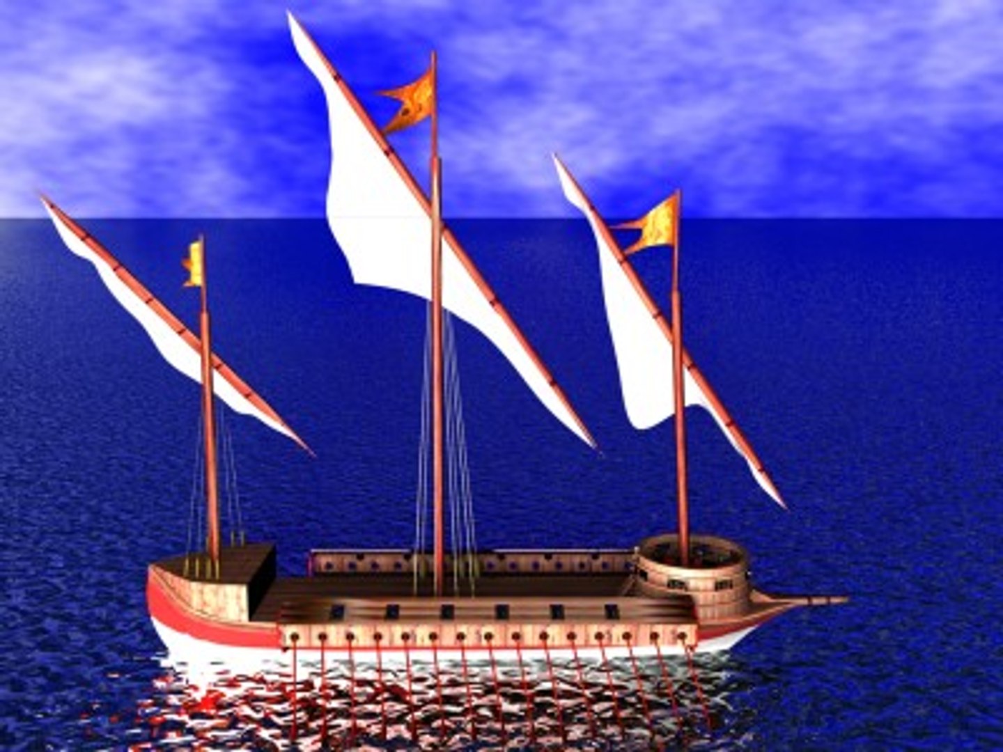 3ds 1500 Warship Galleass