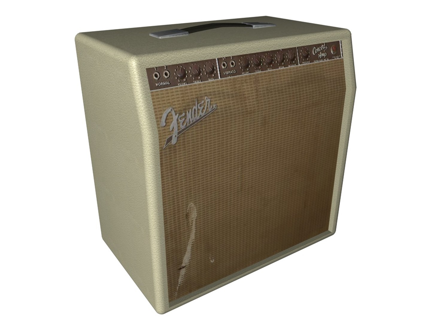 fender amp 3d model