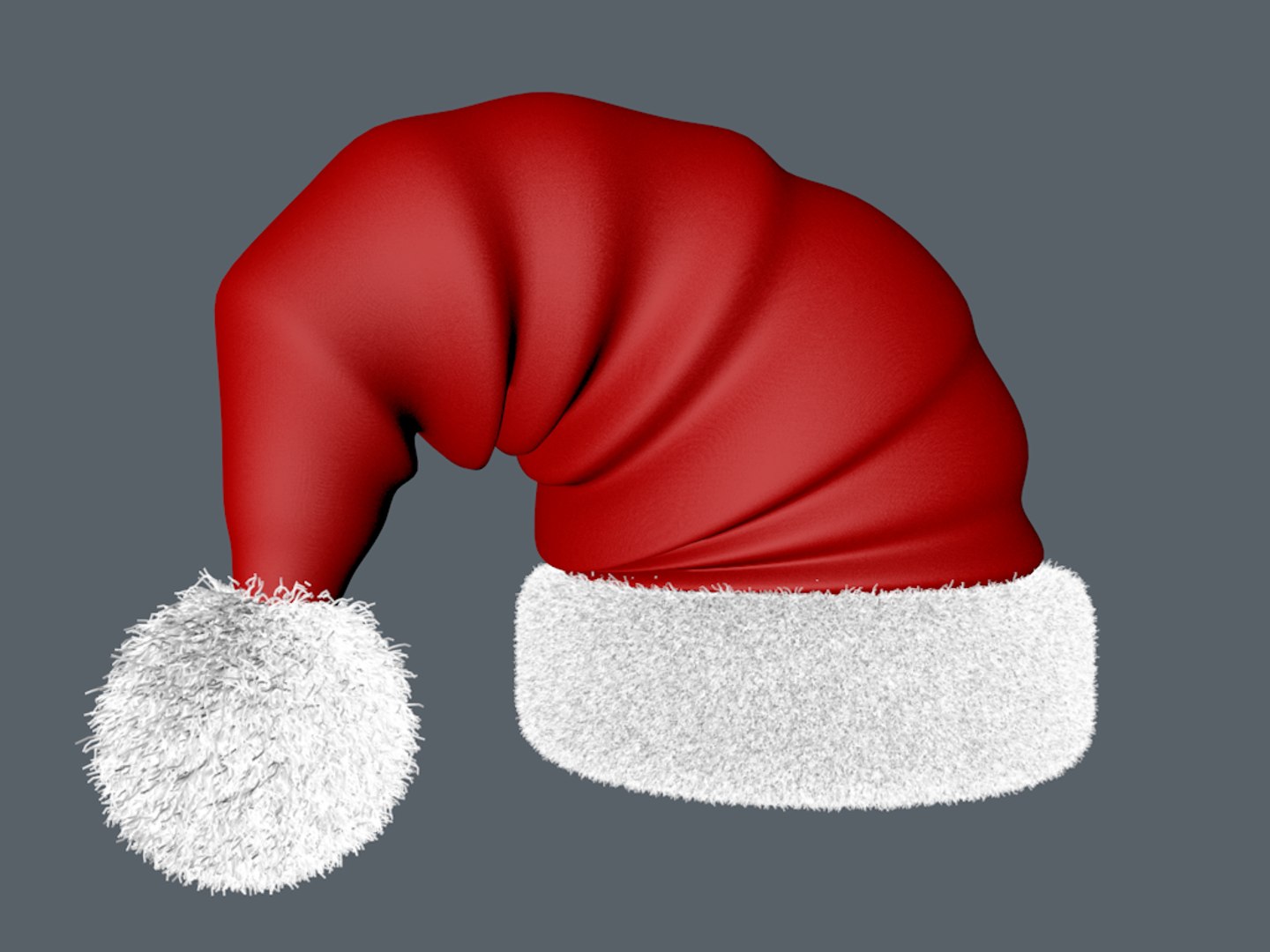 Santa Hat 3d C4d
