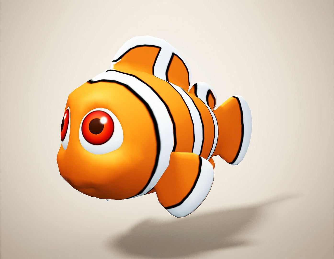 3D Model Clown Fish - TurboSquid 1236690